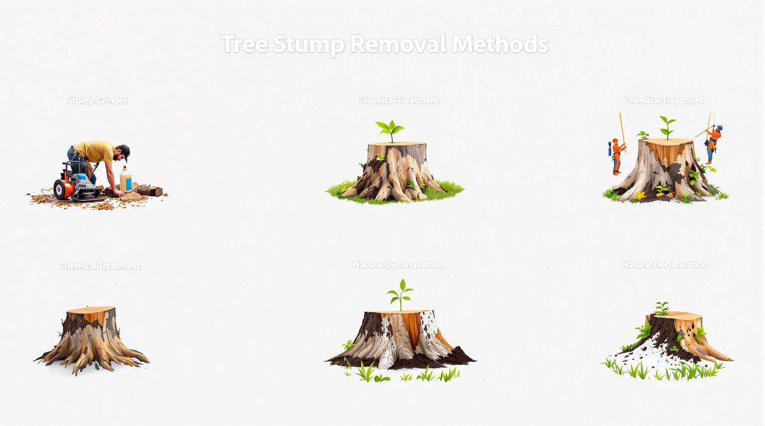 6 Tree Stump Removal Methods Compared